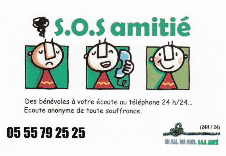 SOS Amitiés : une écoute qui peut sauver des vies... - Ville de Feytiat